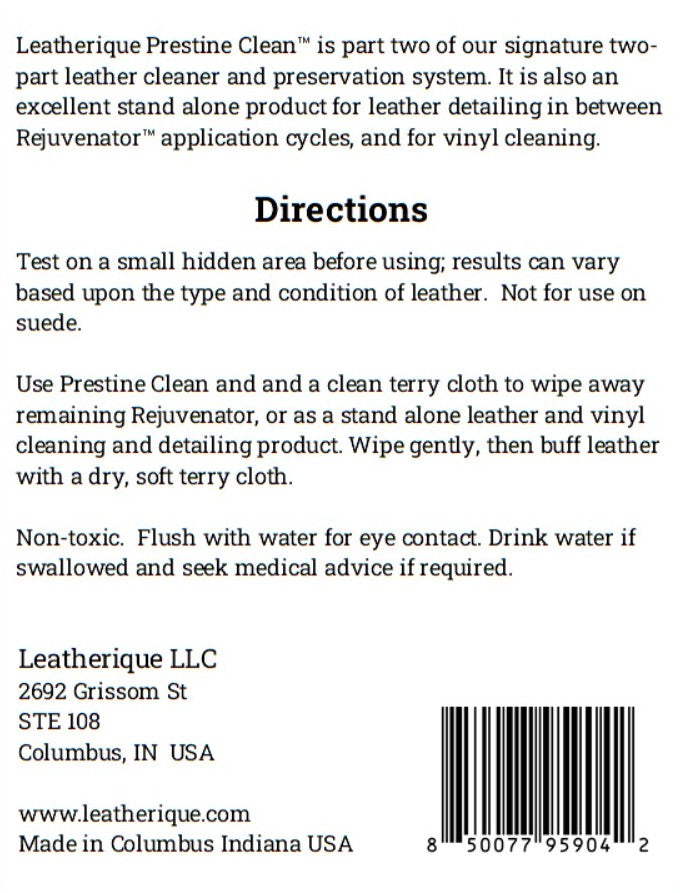 Prestine Clean - 16 oz – Leatherique LLC